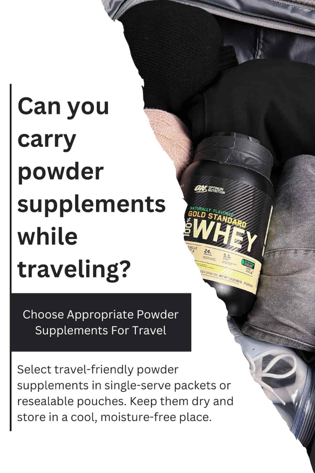 How To Pack Powder Supplements For Travel - Travel Halfway